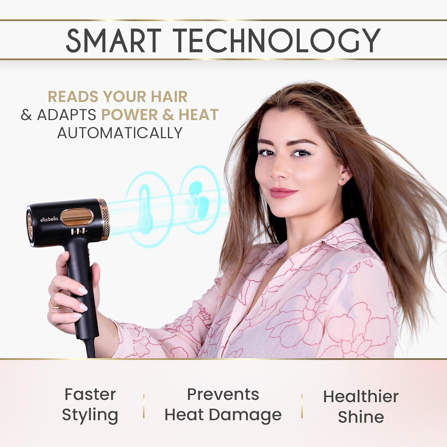 Professional Smart Plasma Hair Dryer – Ella Bella